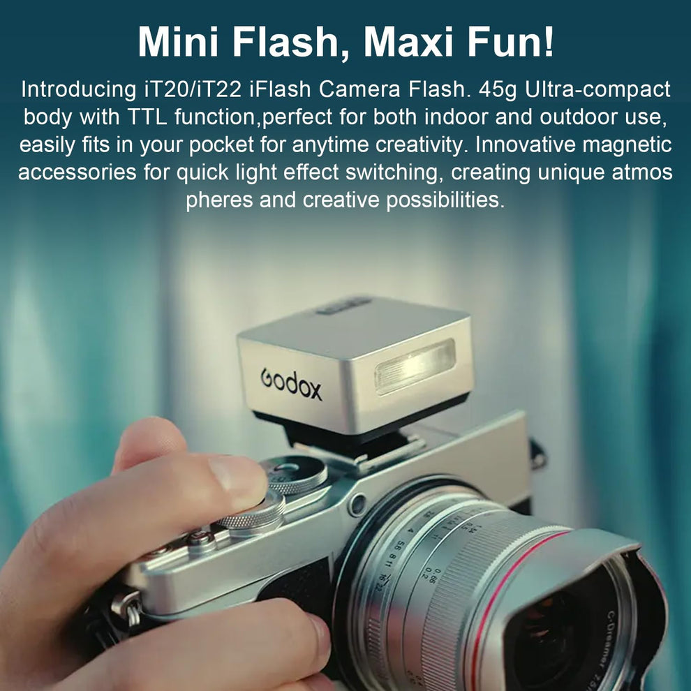 GODOX iT22 C/N/S/F/O iFlash TTL Camera Flash Light, 700+ Flashes & 1 ...